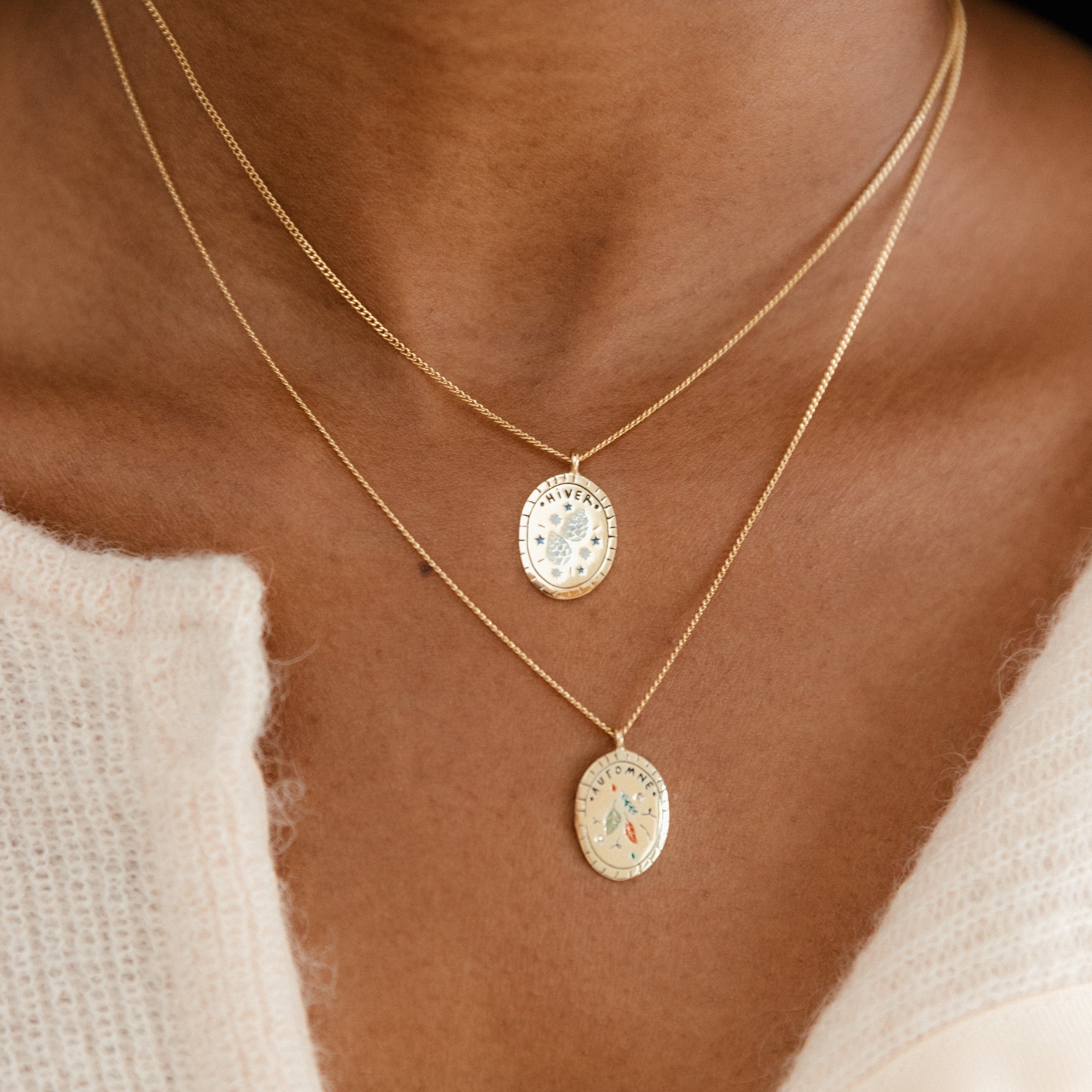 Collier Médaillon - Hiver – Grizzly Chéri